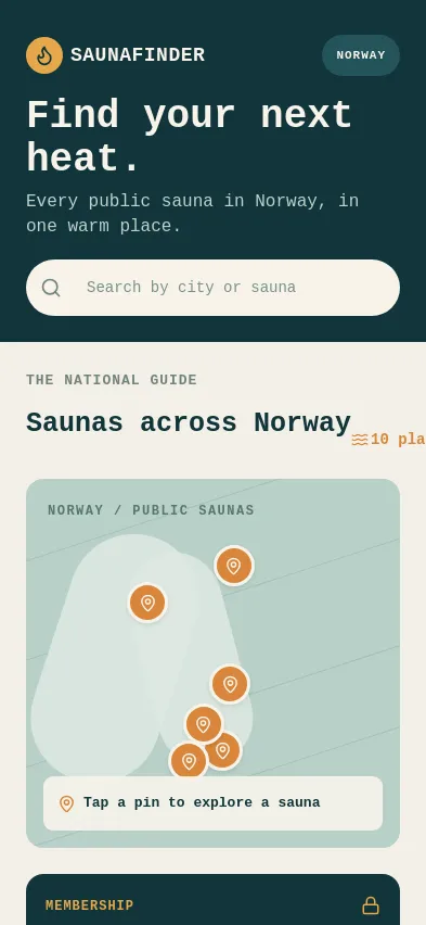 SaunaFinder Norway