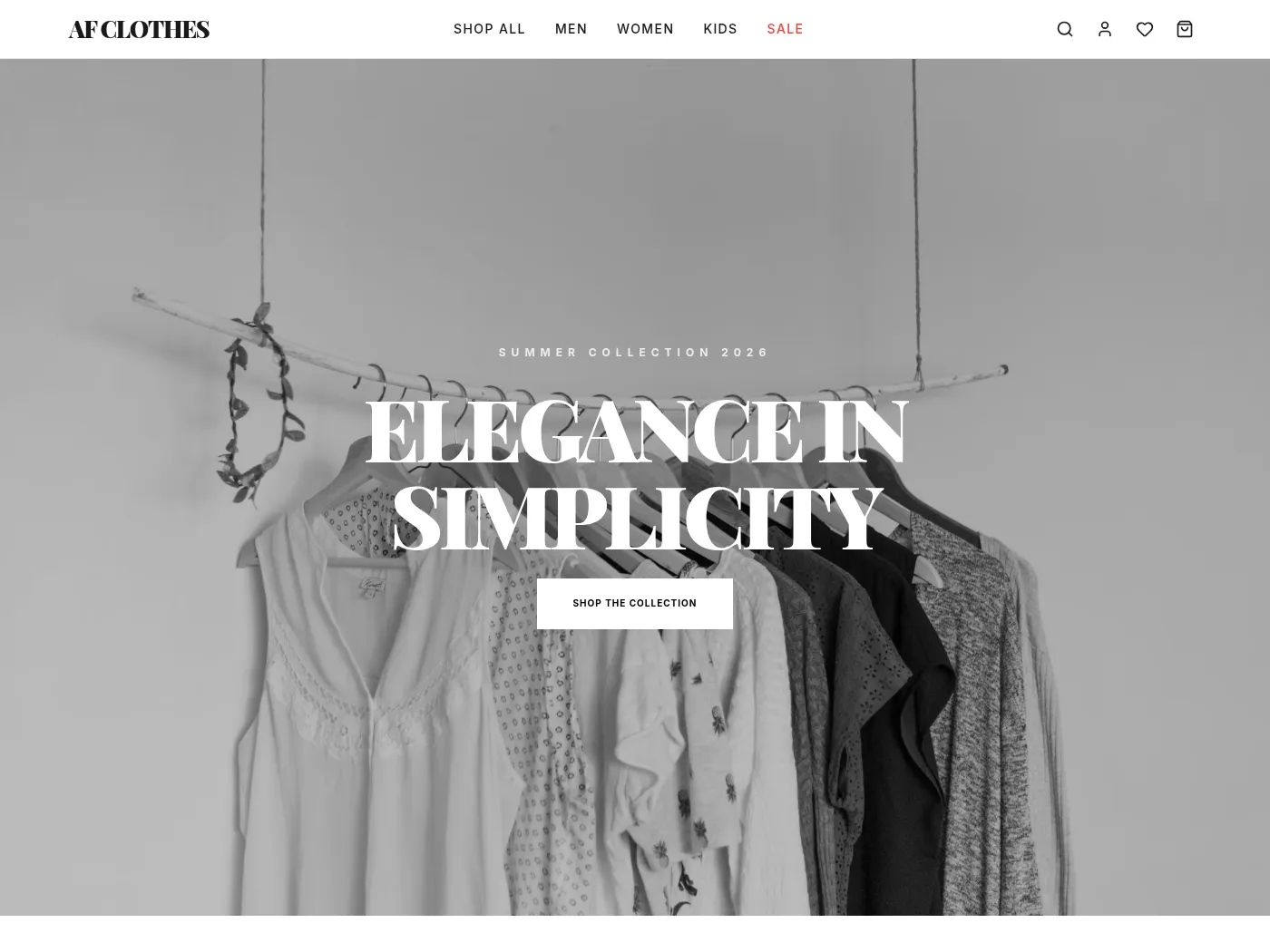 AF Clothes E-Commerce Site