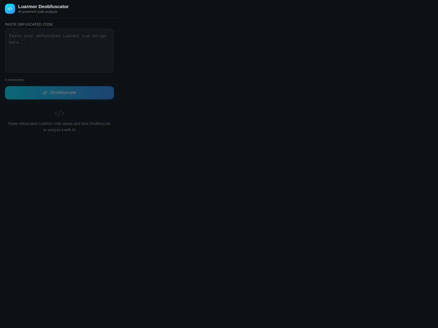 Luarmor Deobfuscator Extension