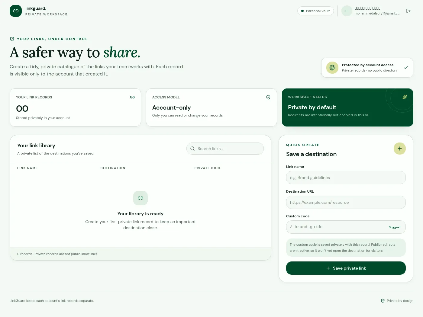 LinkGuard Shortener