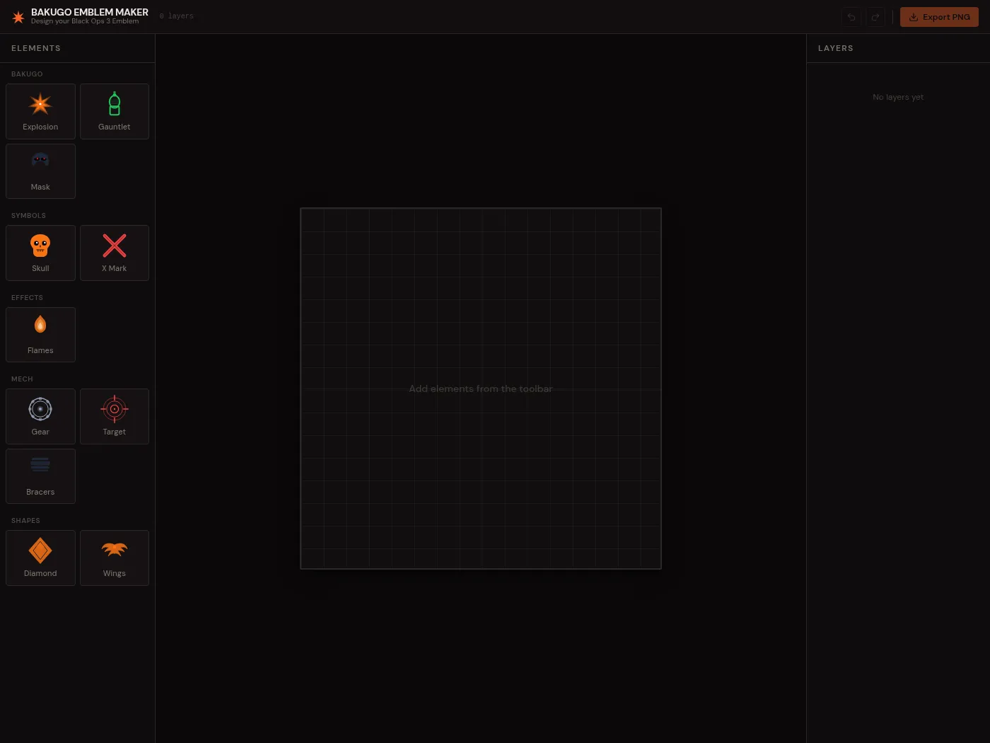 Bakugo Emblem Maker