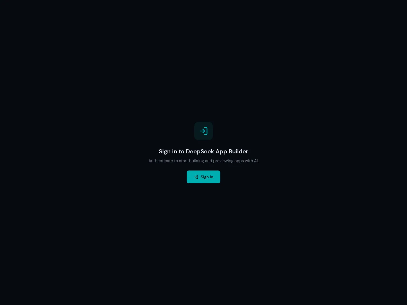 DeepSeek App Builder