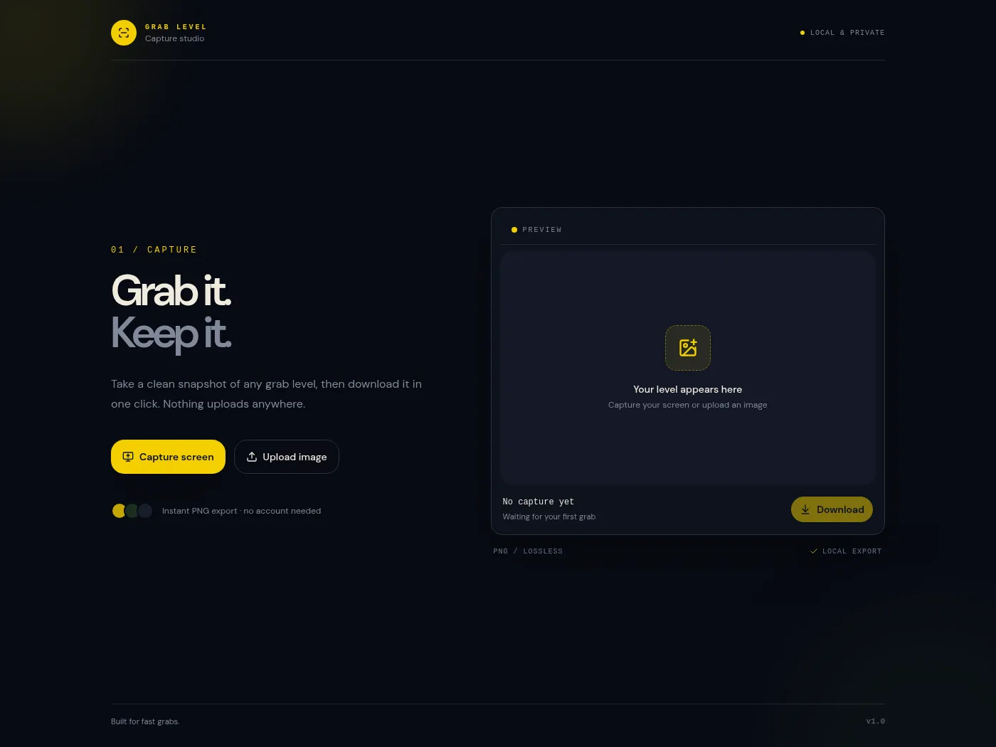 Grab Level Downloader