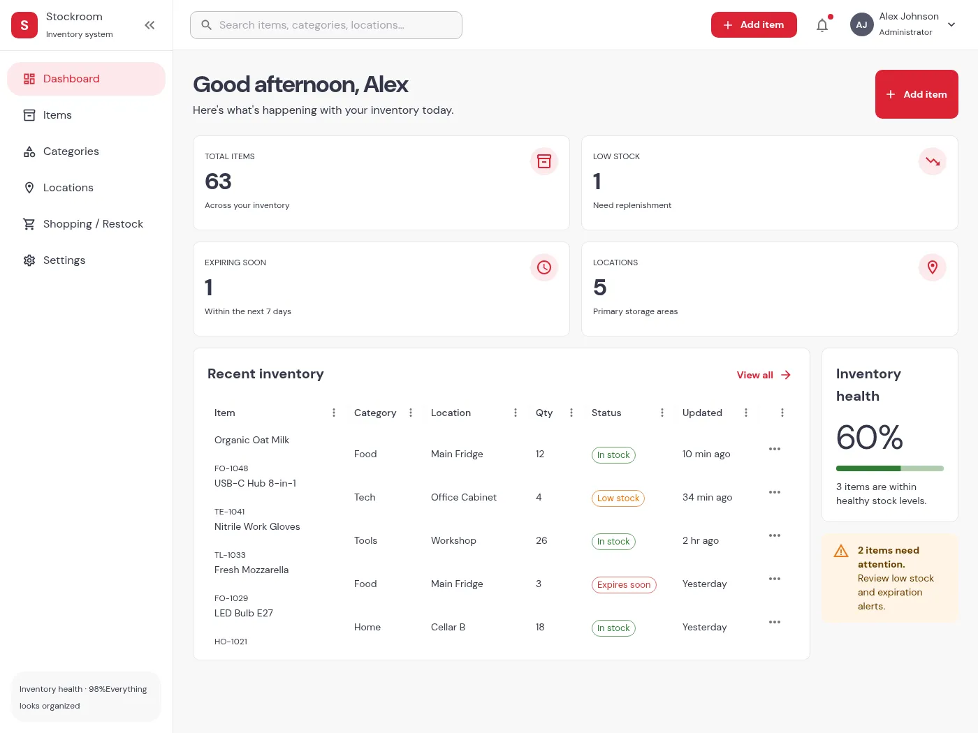 TypeSafe Inventory Web