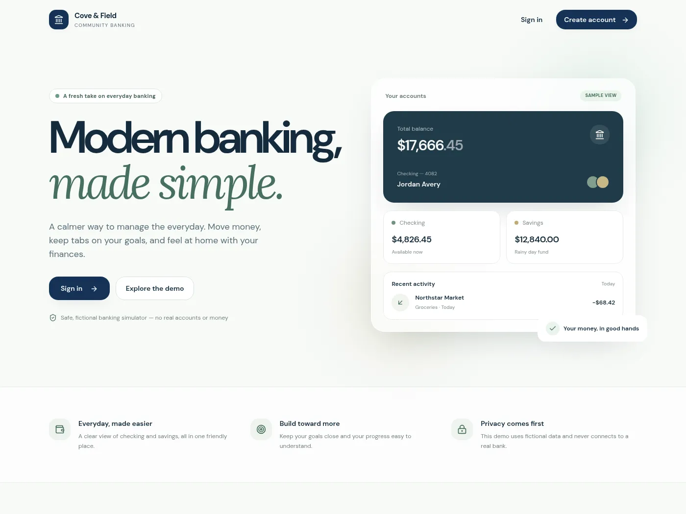 Provident Bank Simulator