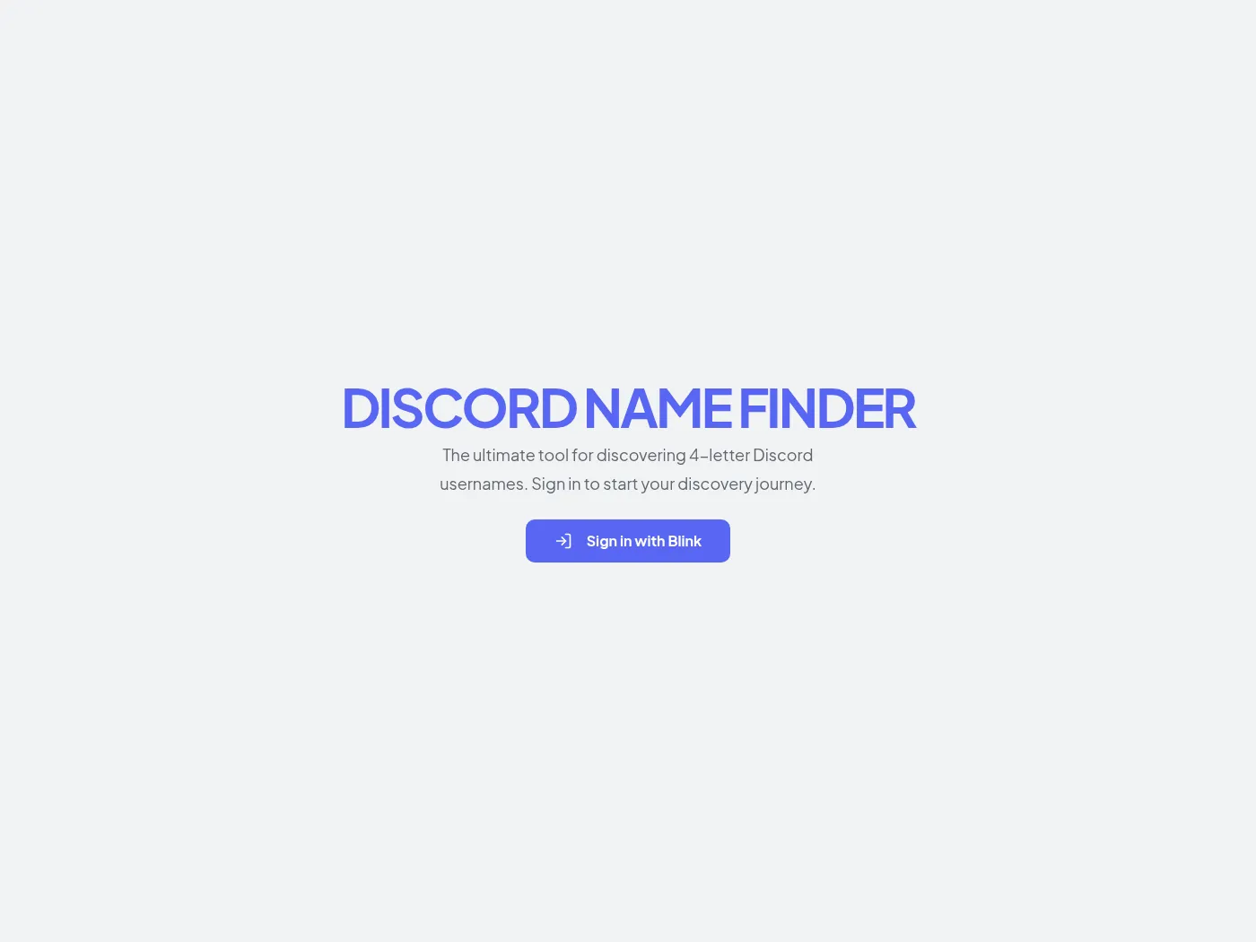 Discord Name Finder