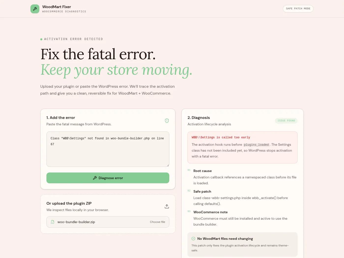Woodmart WooCommerce Fixer