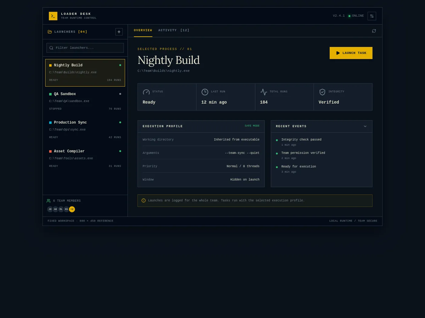 ImGui Loader Manager