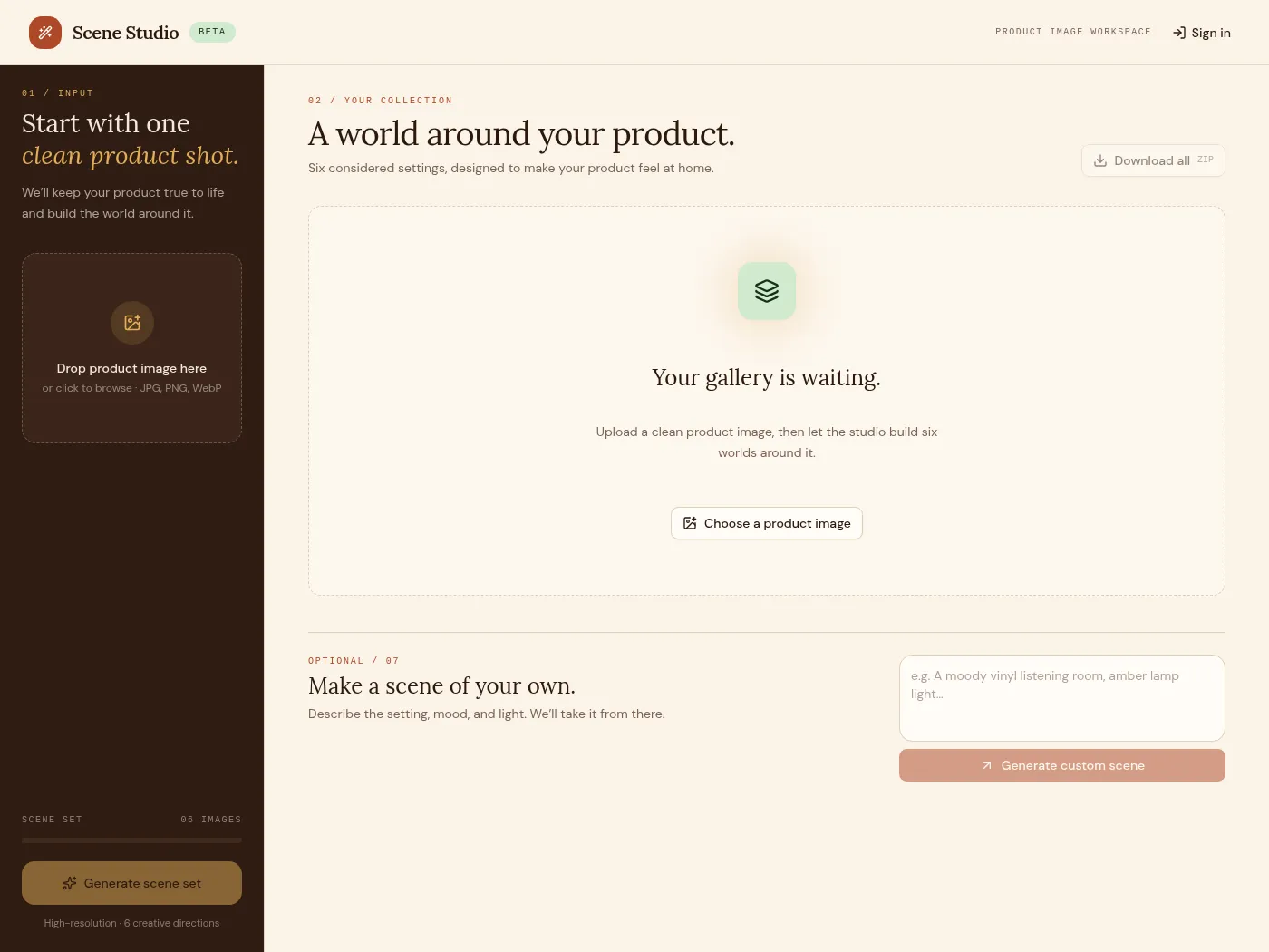 AI Scene Studio