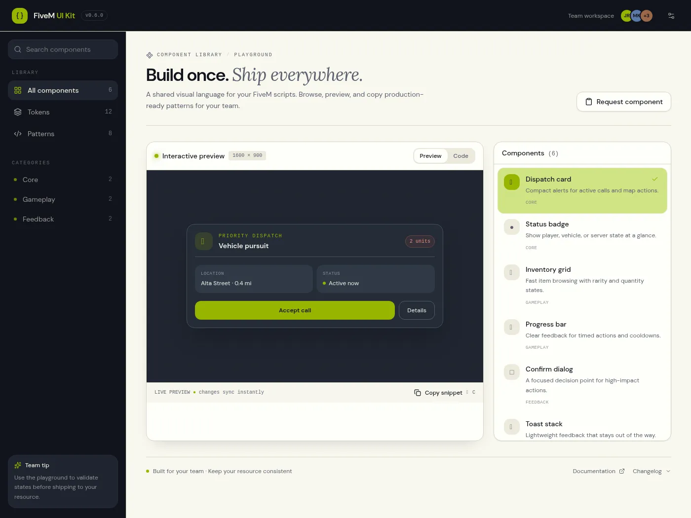 FiveM UI Design Kit