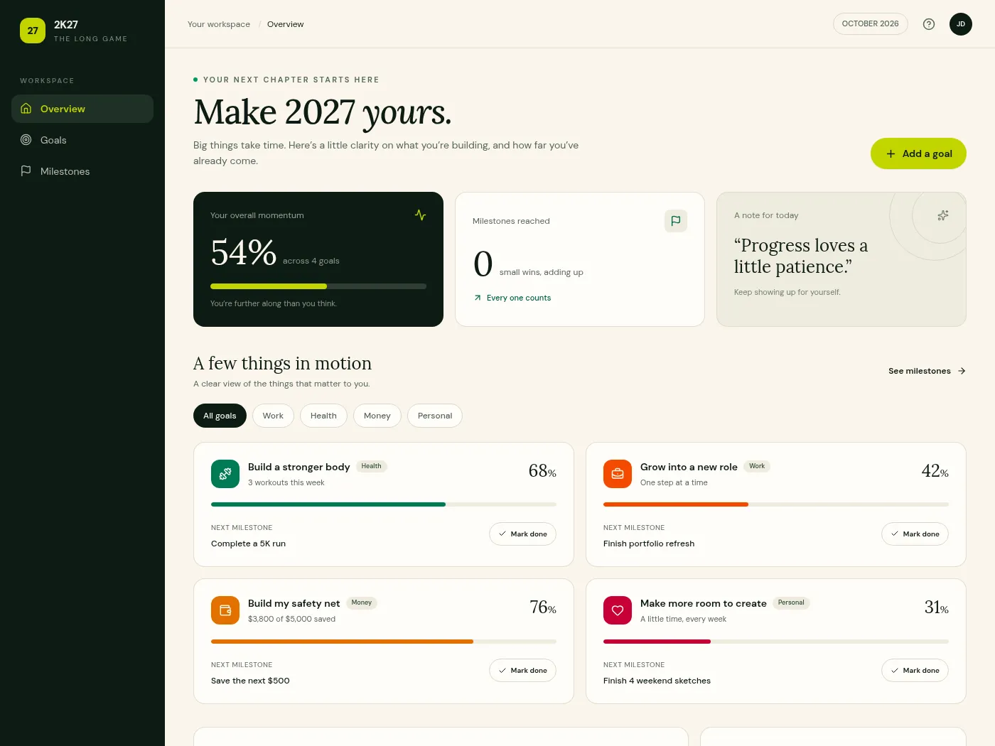 2K27 Dashboard
