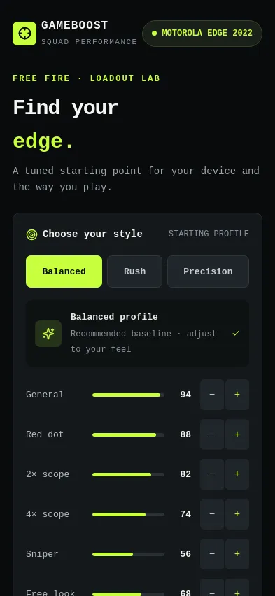 GameBoost Mobile App