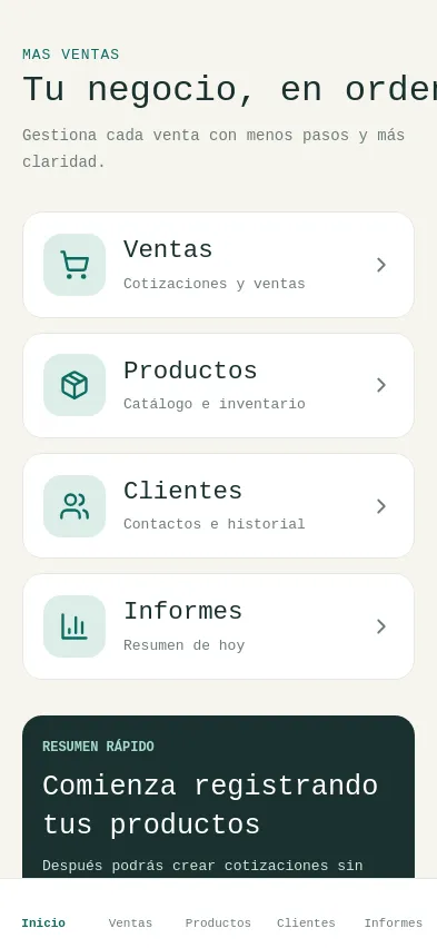 Mas Ventas App