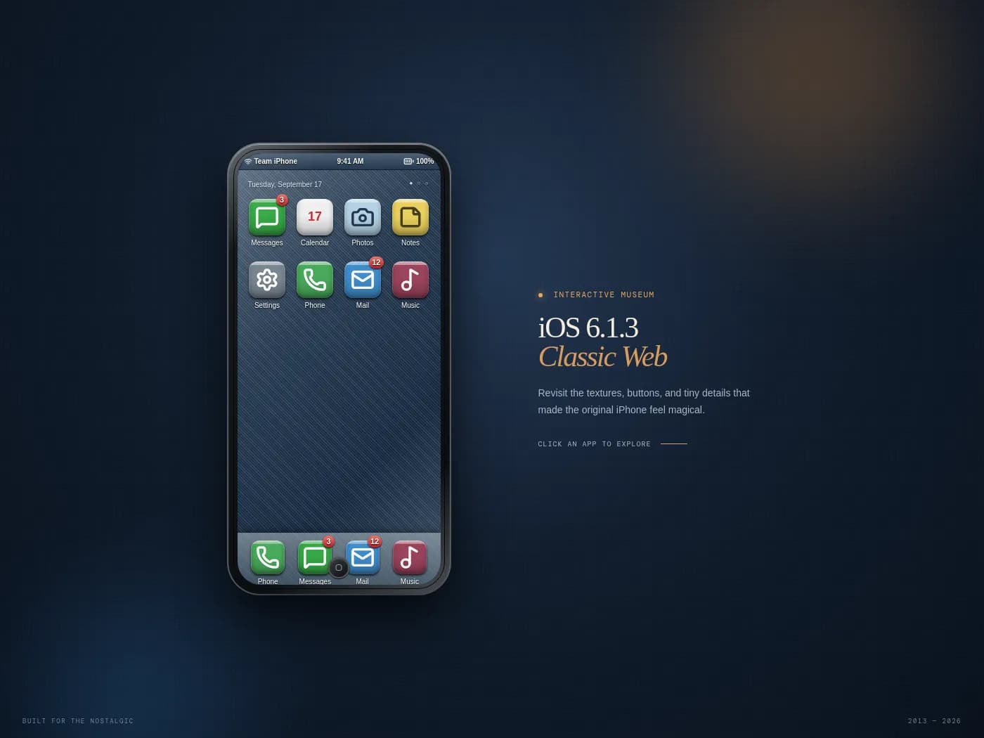iOS 6 Classic Web
