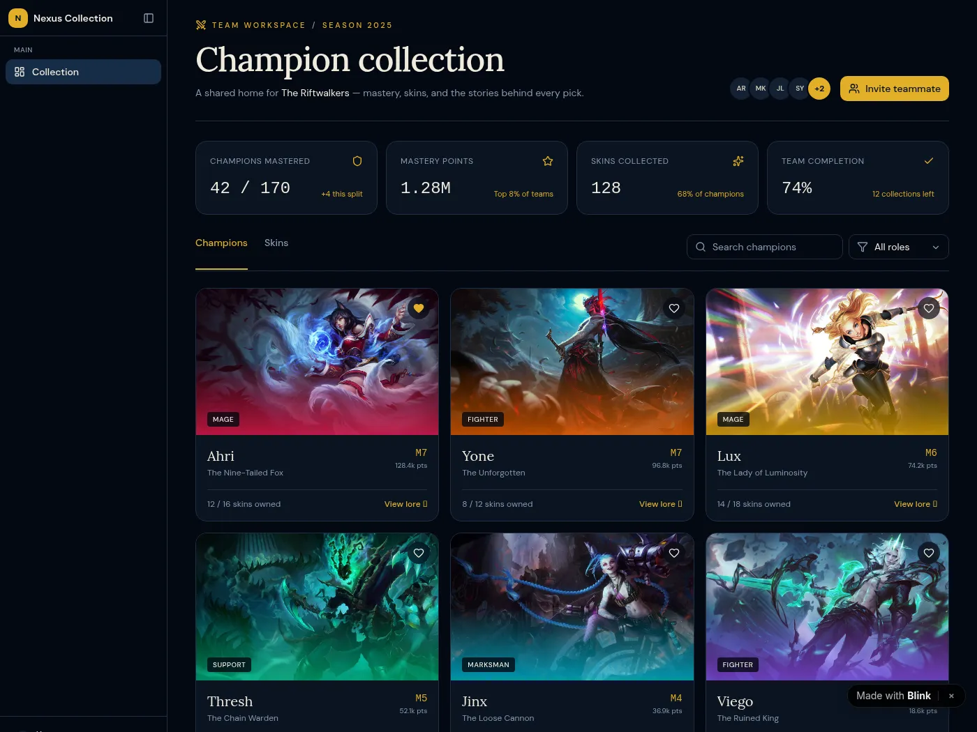 LoL Collection Hub
