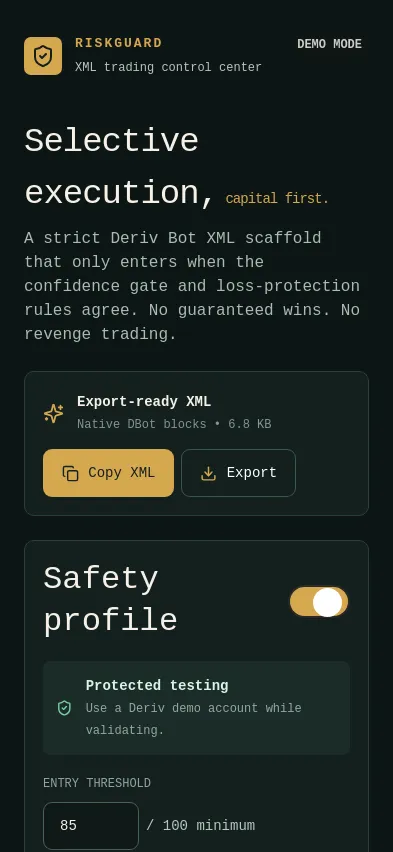 RiskGuard XML Trading Bot