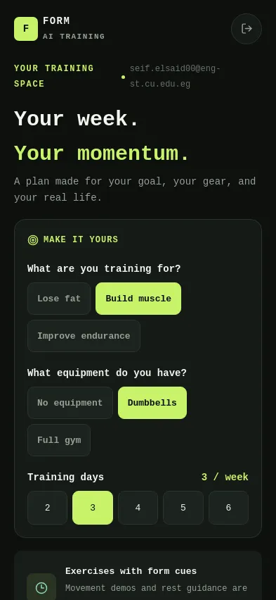 AI Workout Generator
