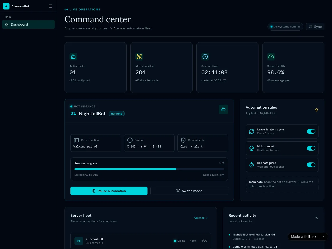 AternosBot Automation