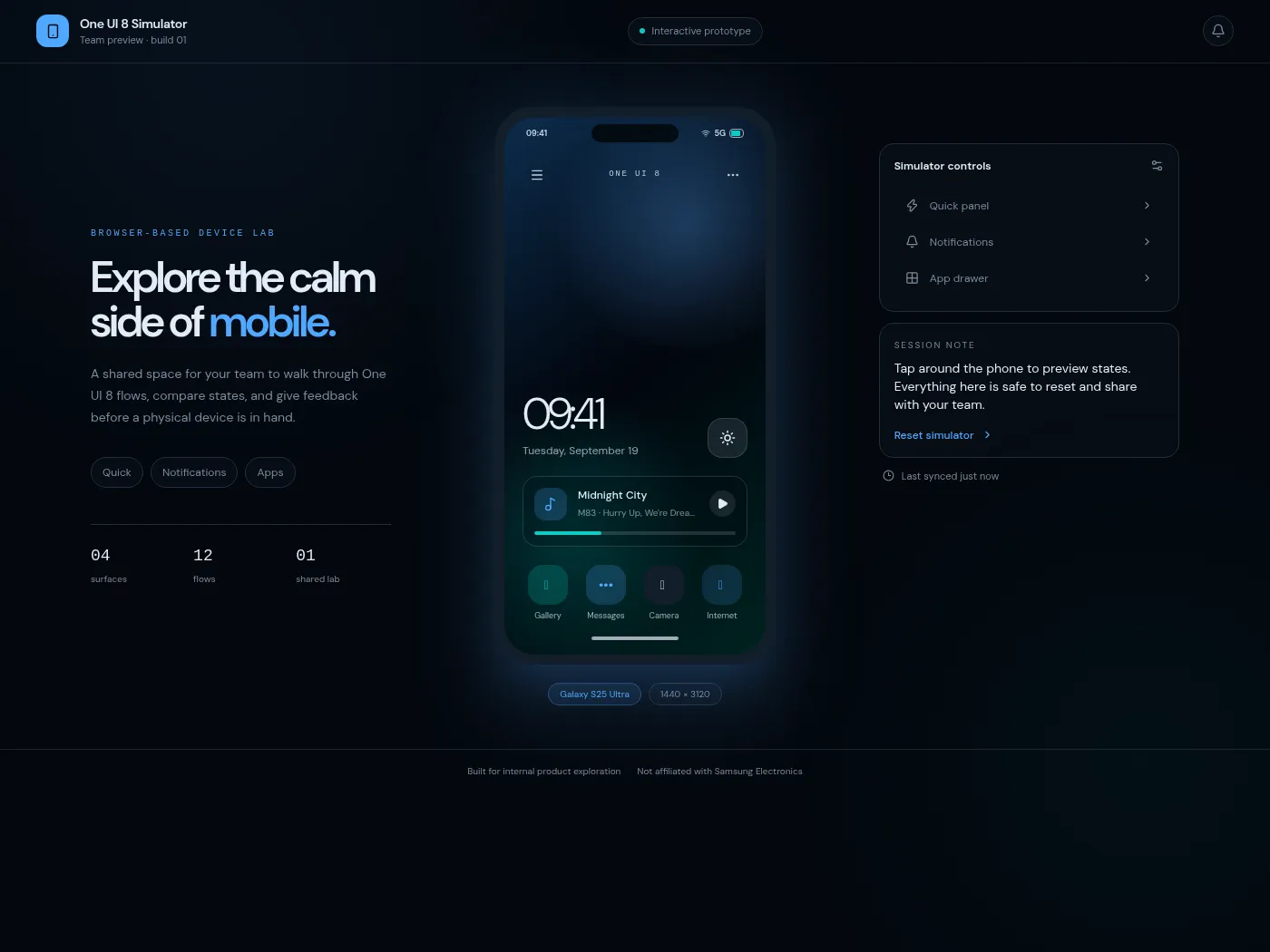 One UI 8 Simulator