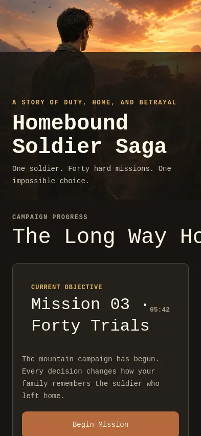 Homebound Soldier Saga