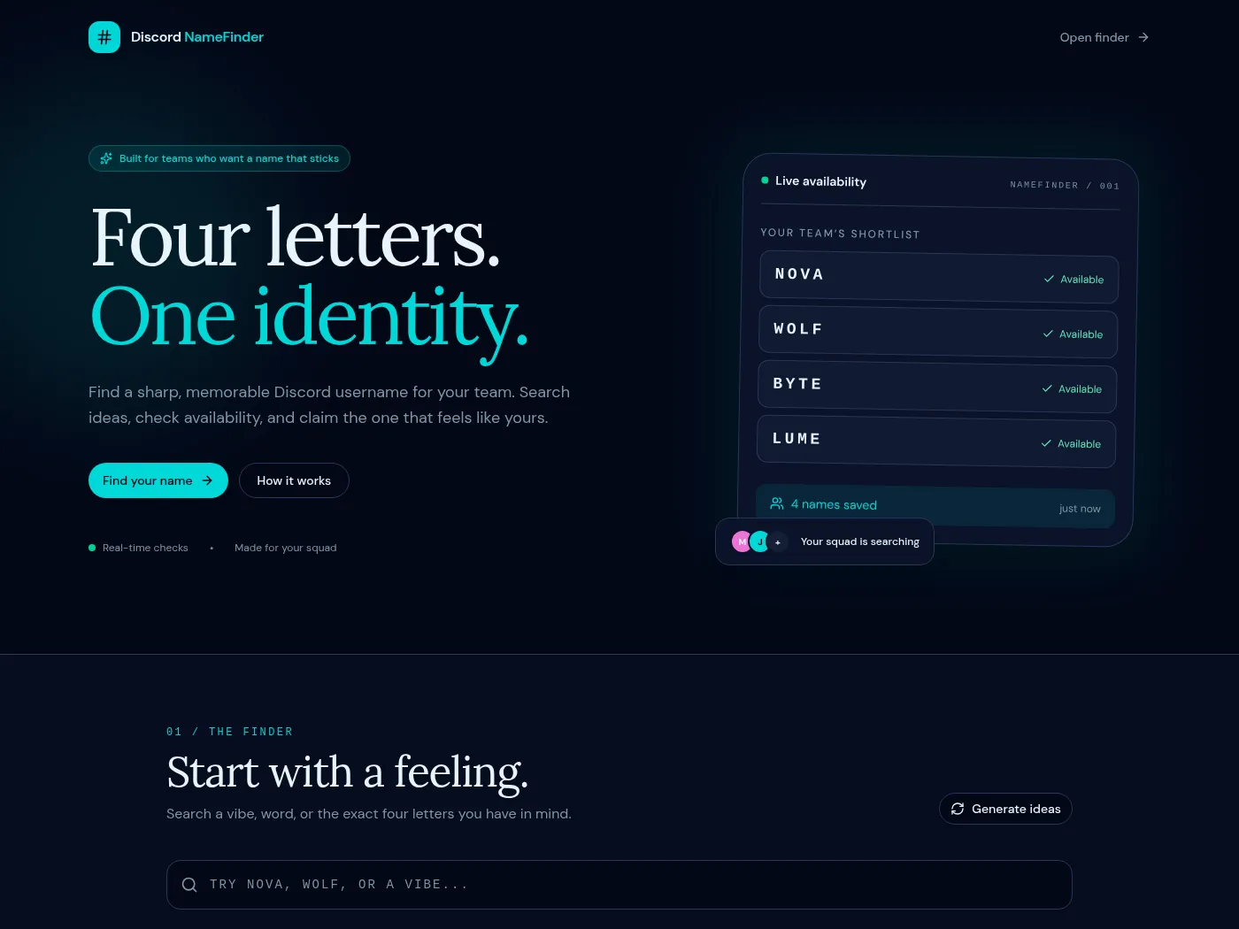 Discord NameFinder