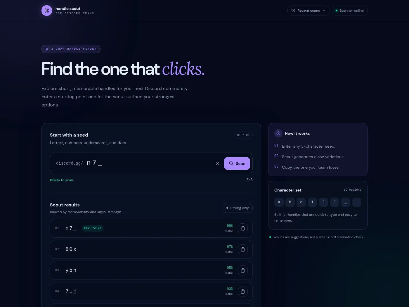 Discord Handle Checker