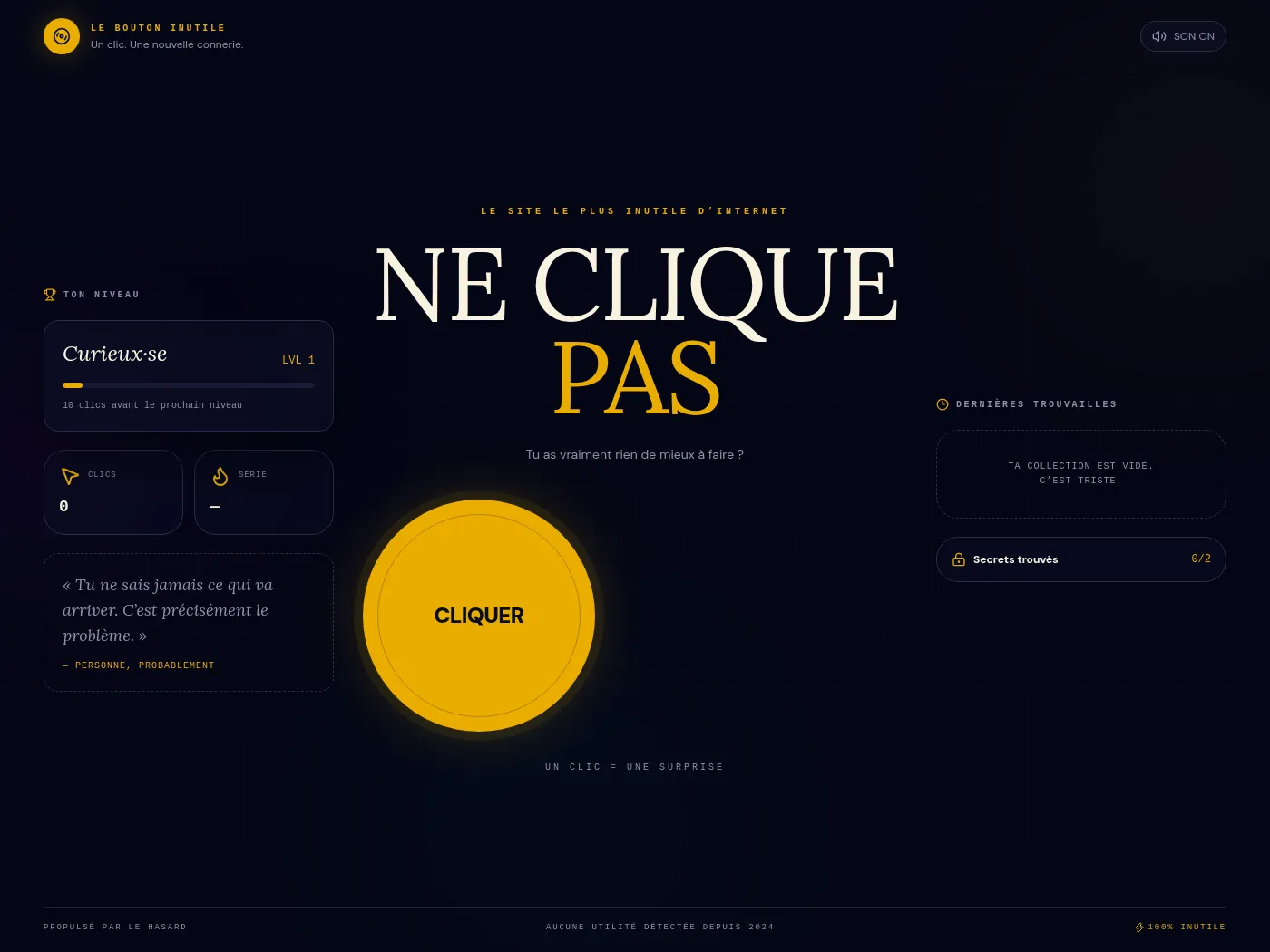 Le Bouton Inutile