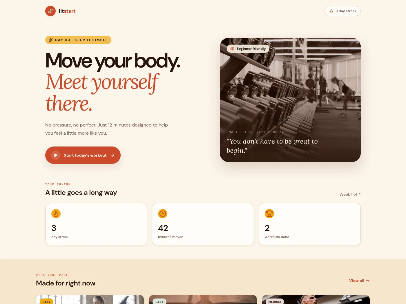 FitStart App