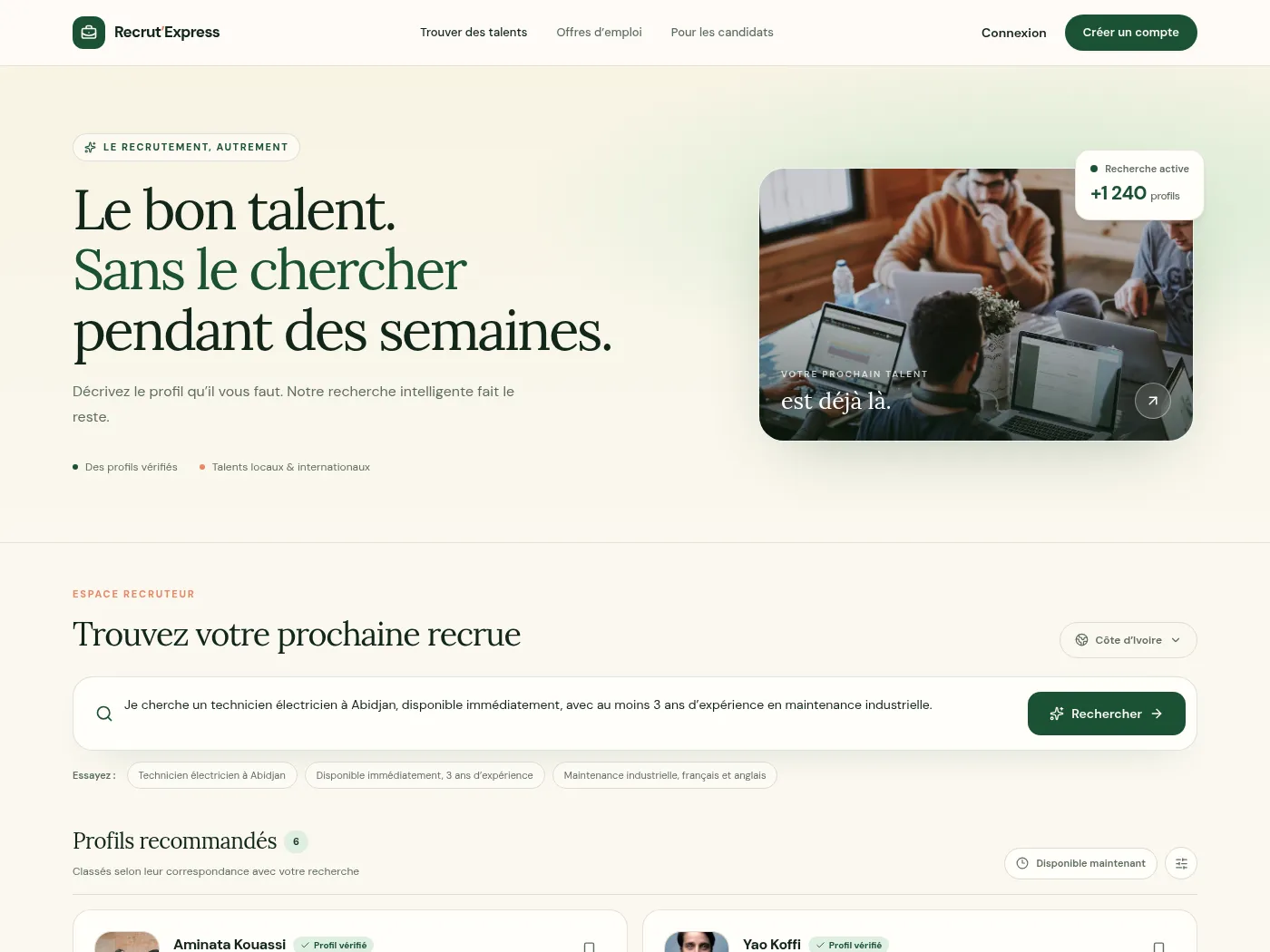 Recrut'Express Platform