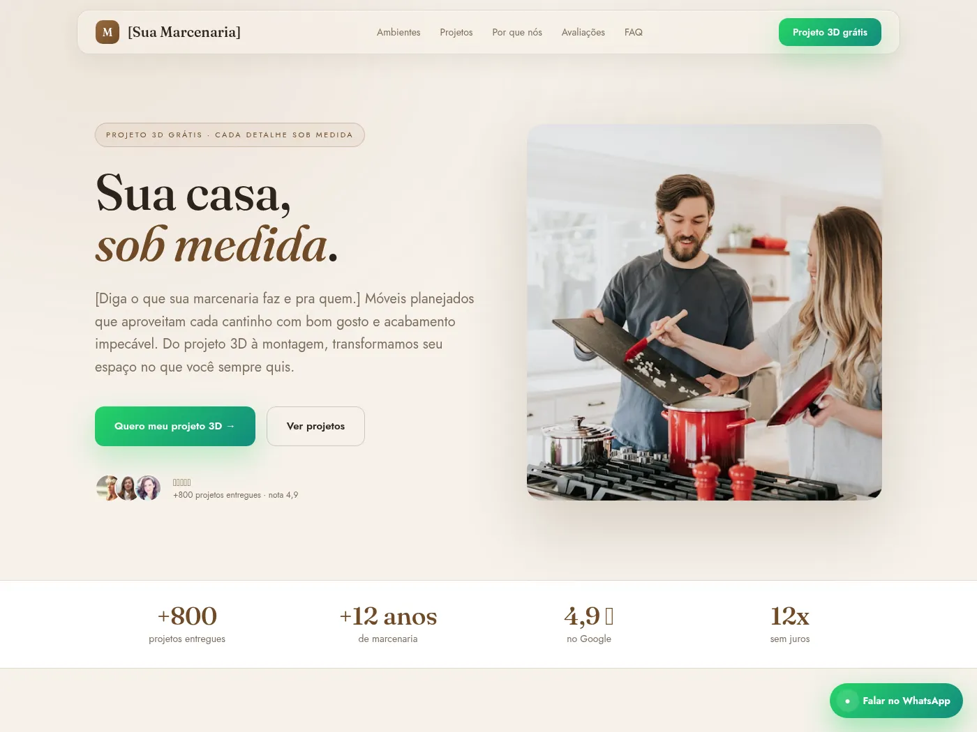 LP Móveis Planejados — TurboSaaS