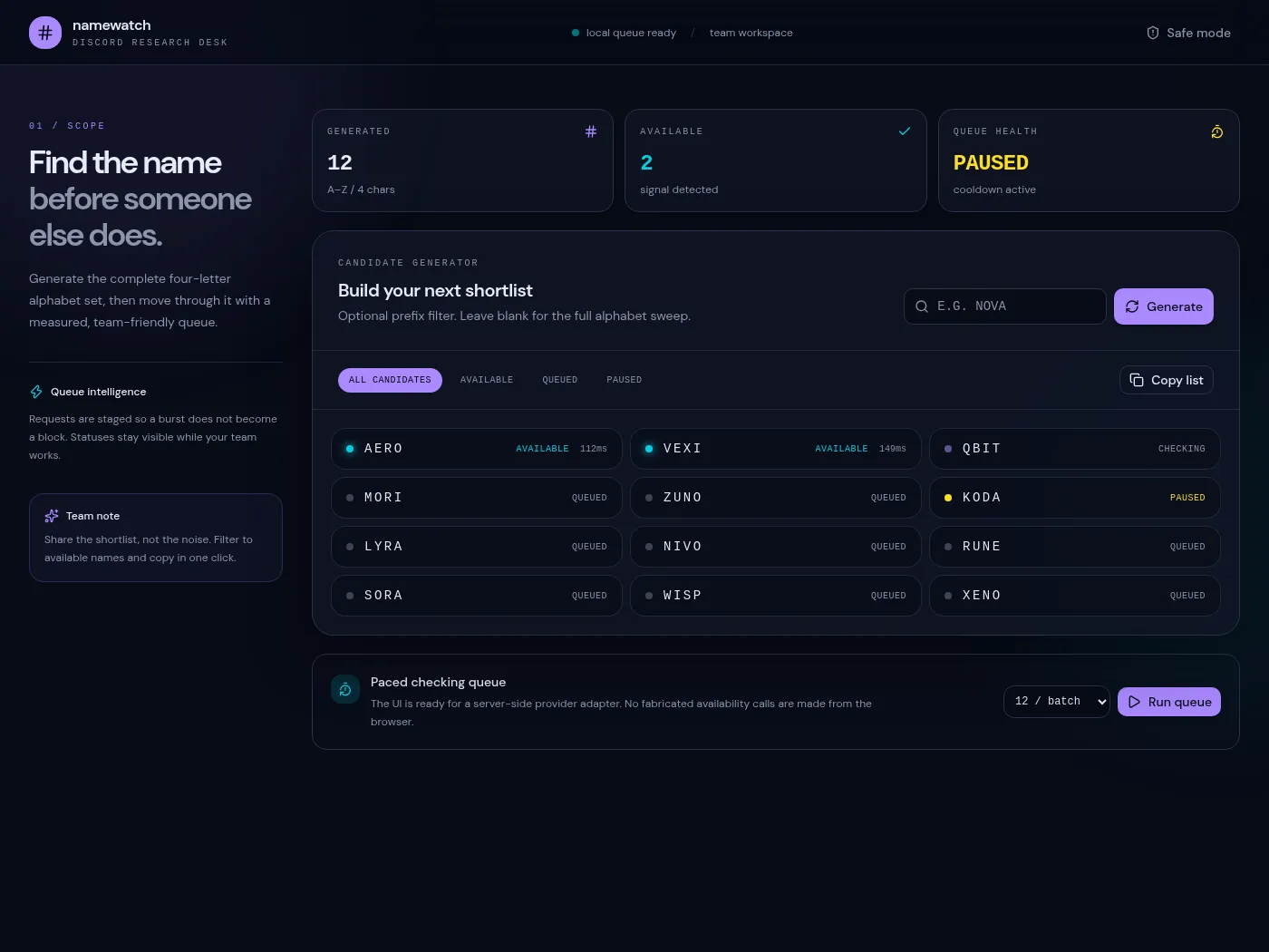 Discord Username Finder
