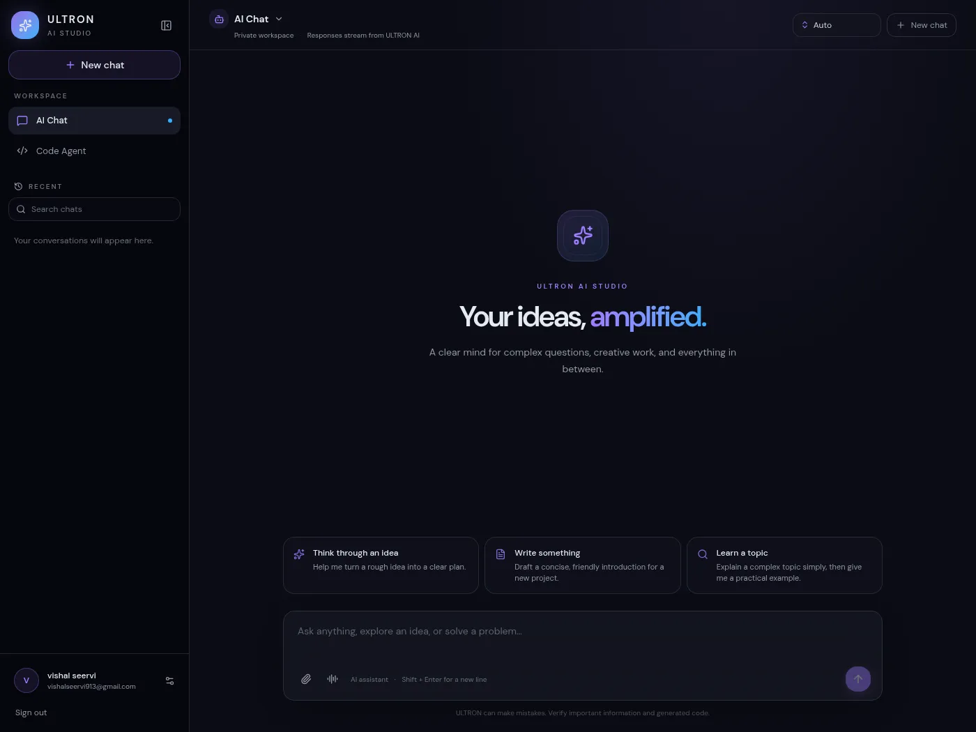ULTRON AI Studio