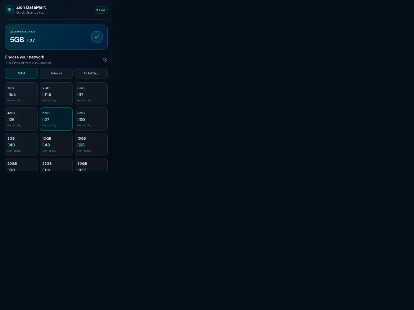 Zion DataMart Extension