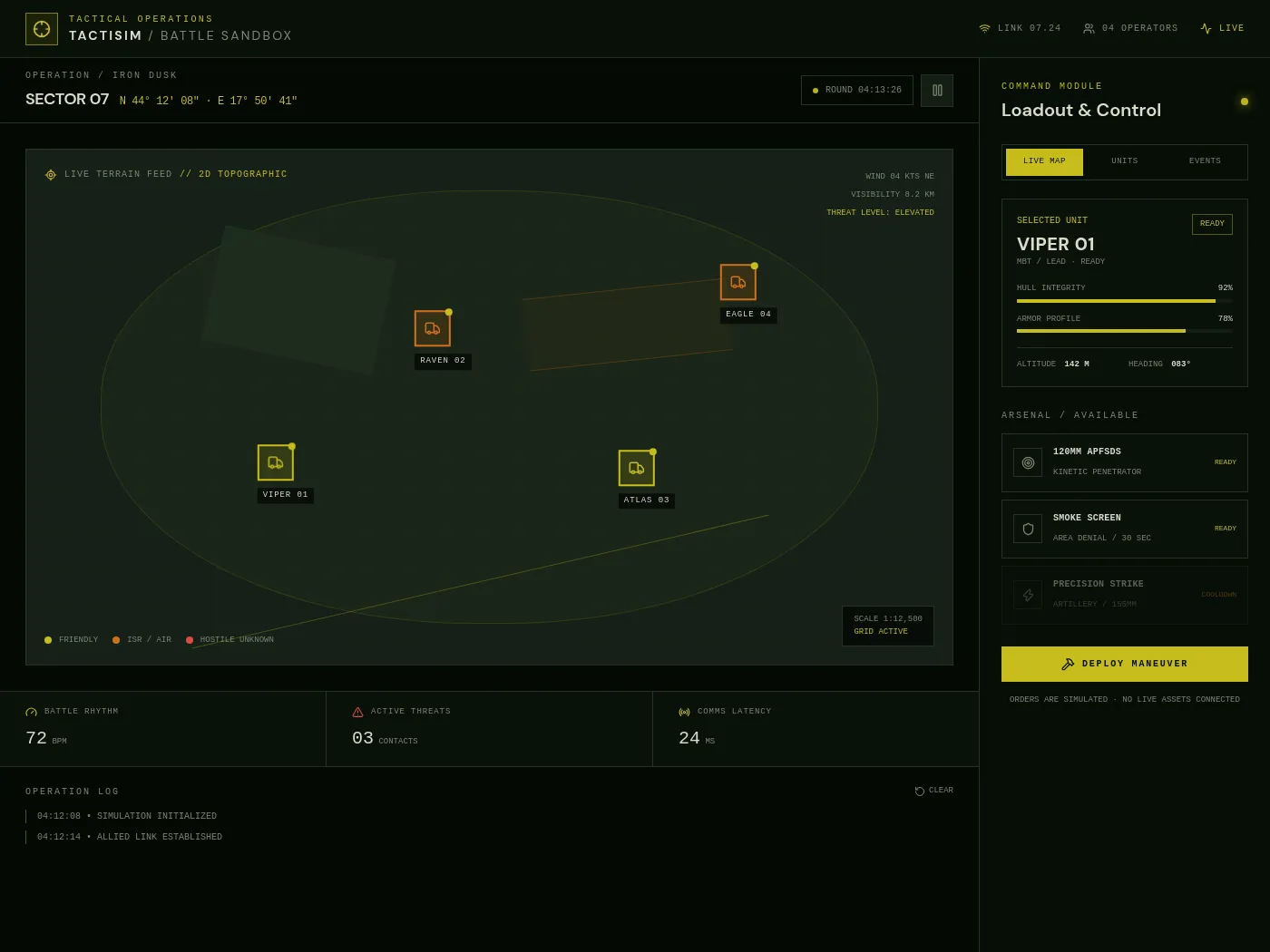 TactiSim Battle Sandbox