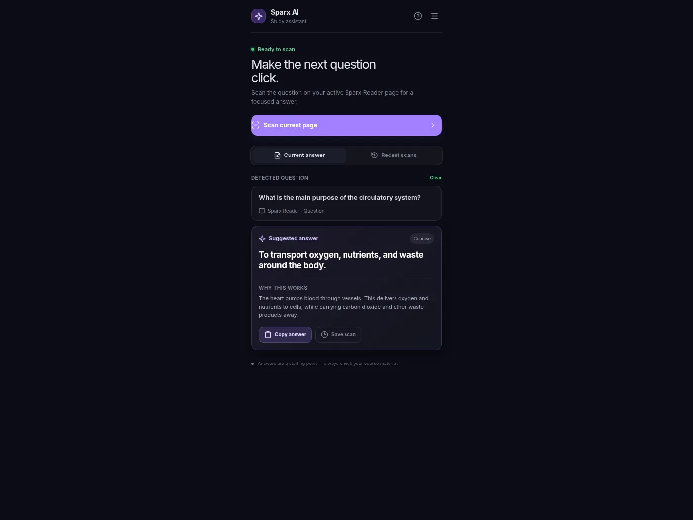 Sparx AI Study Assistant