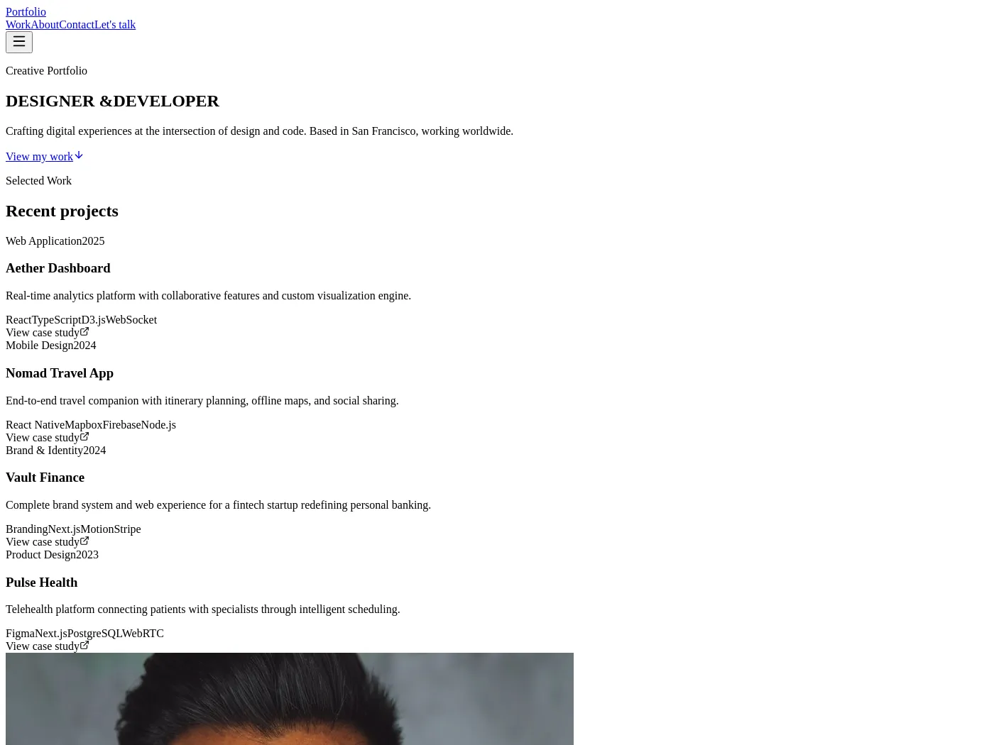 Kinetic Portfolio Web