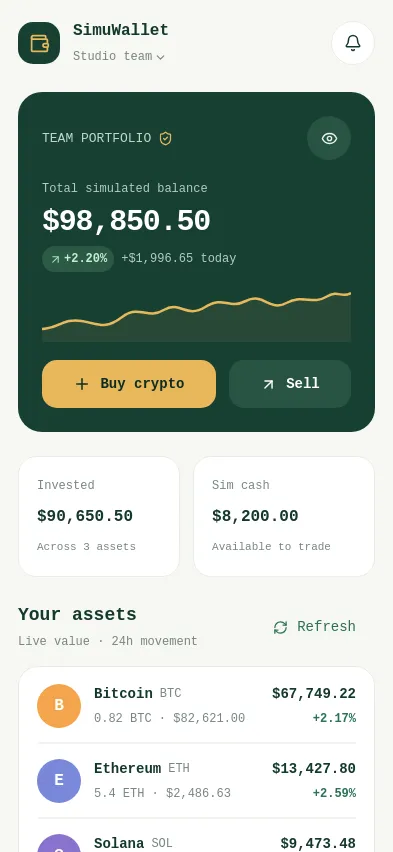 SimuWallet Mobile