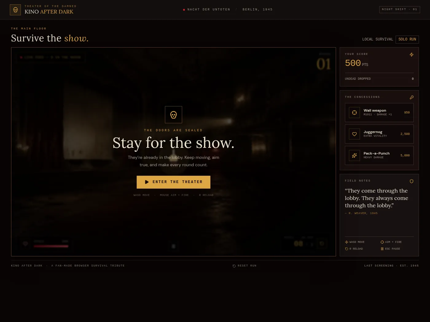 Kino Zombies Web Remake