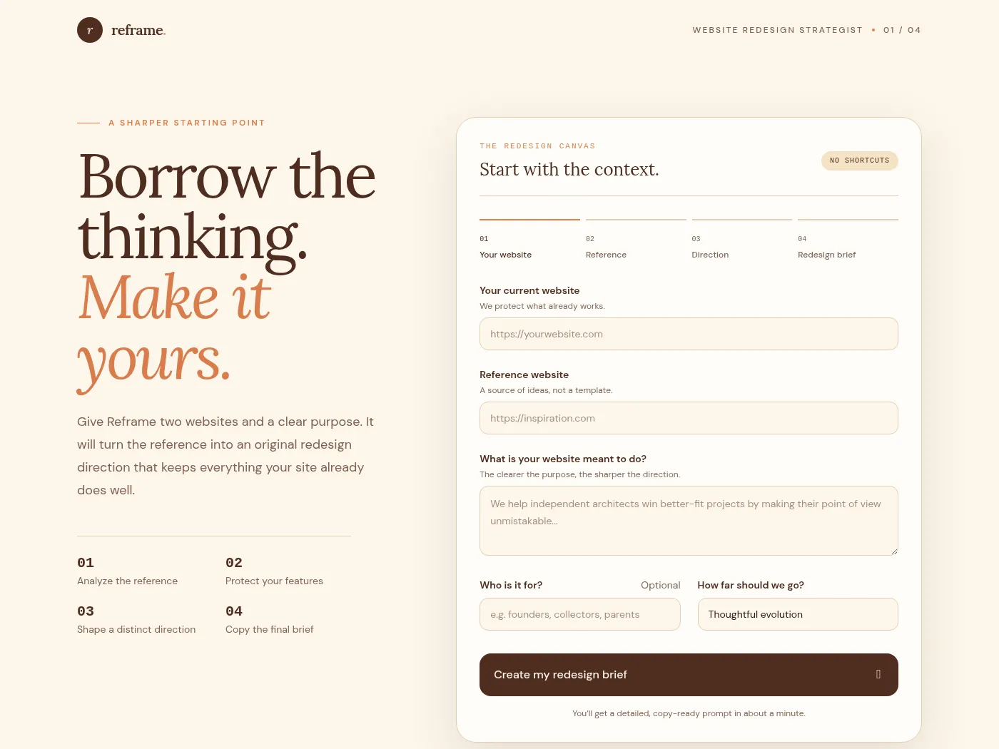 Smart Web Redesign Wizard