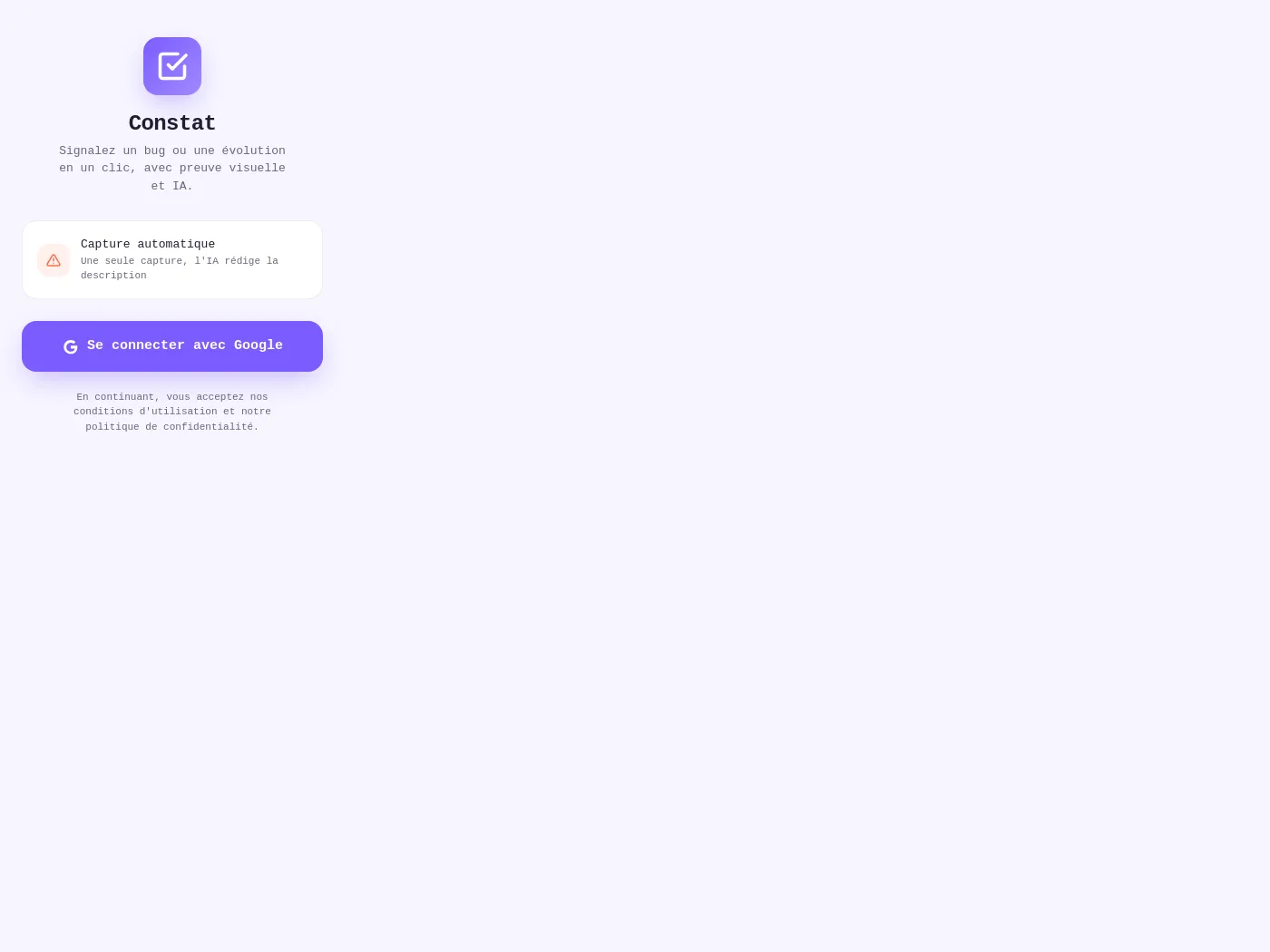 Constat QA Chrome Extension