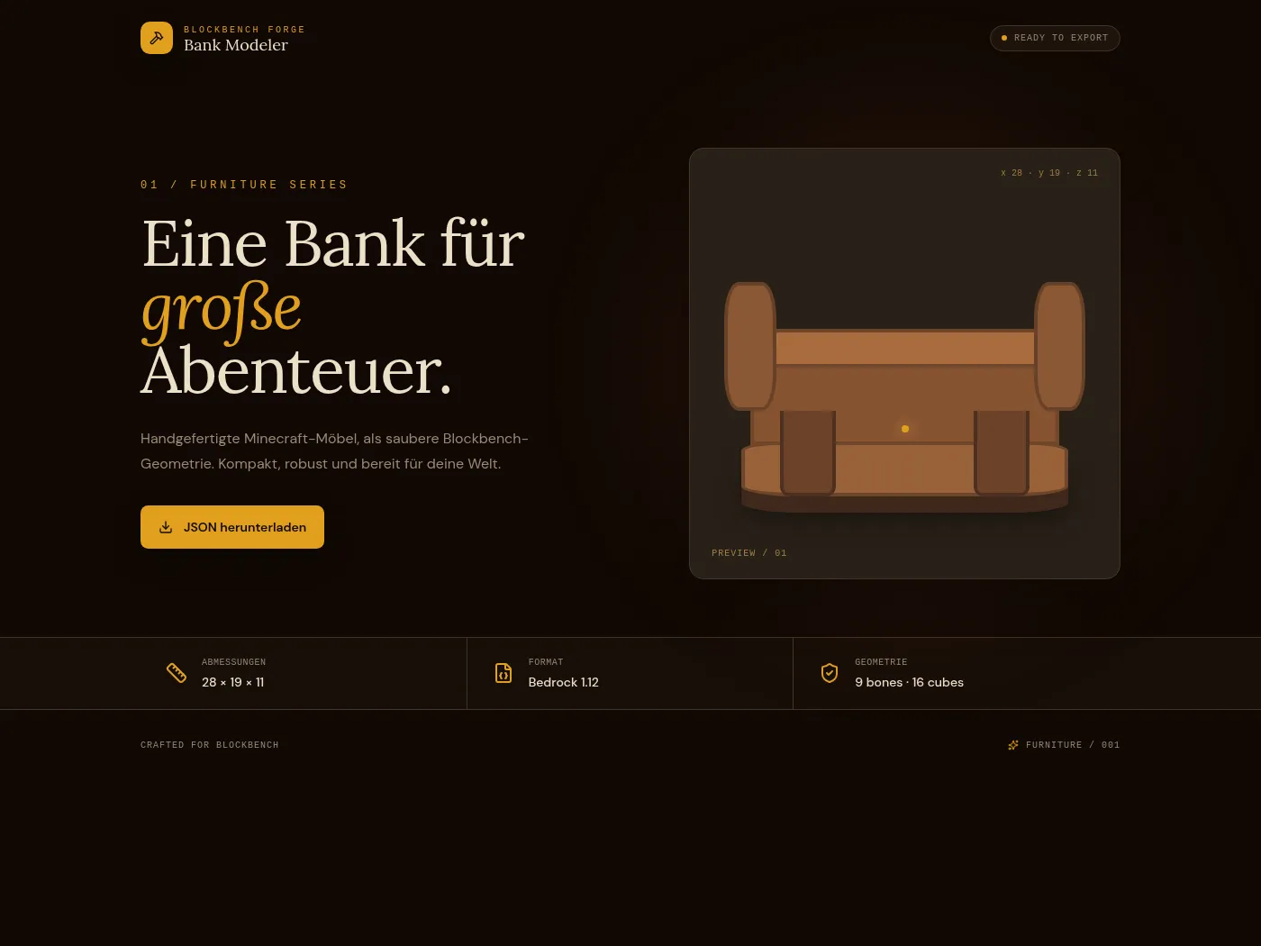 Blockbench Bank Model