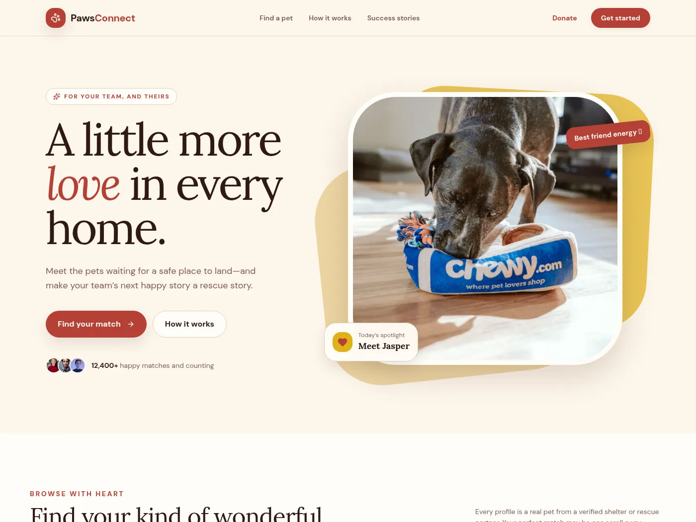 PawsConnect Pet Adoption