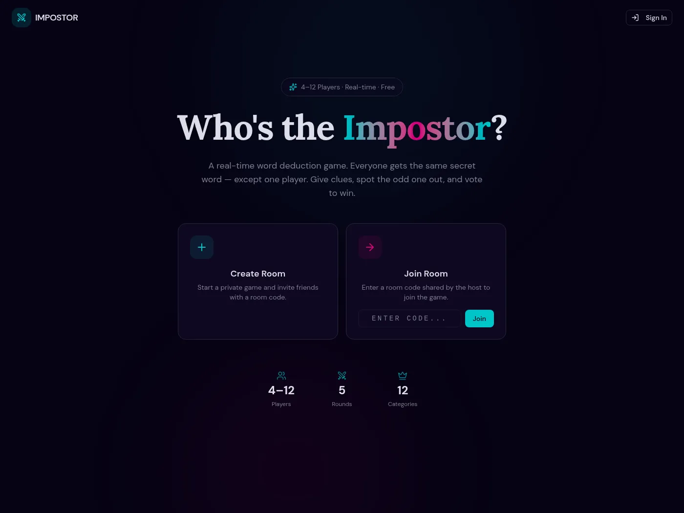 Impostor Multiplayer Game