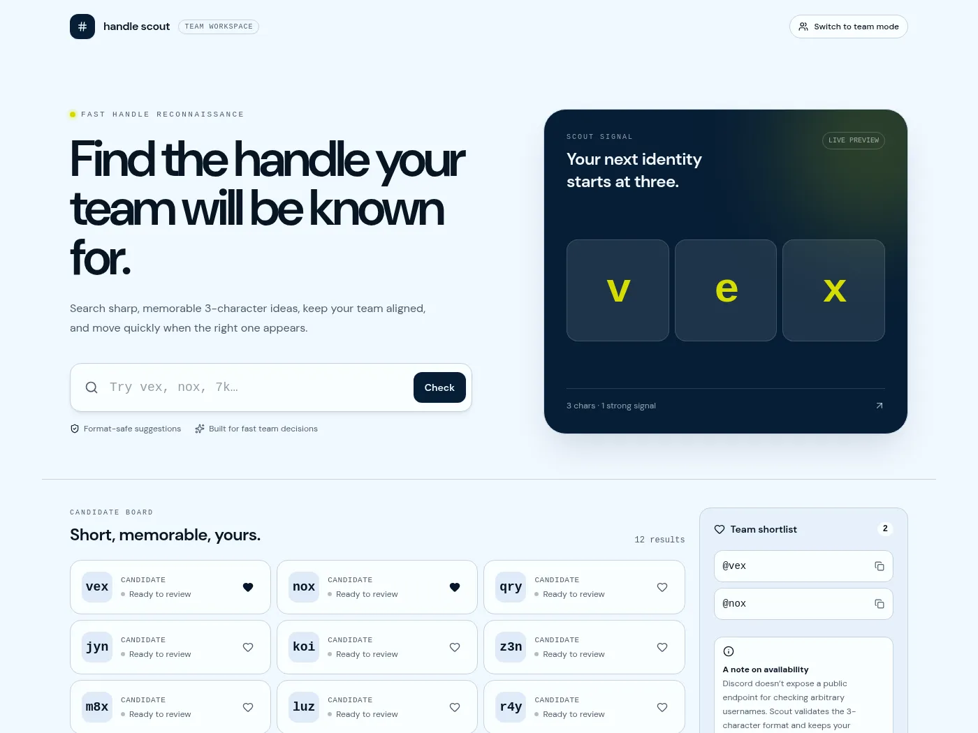 Discord Handle Finder