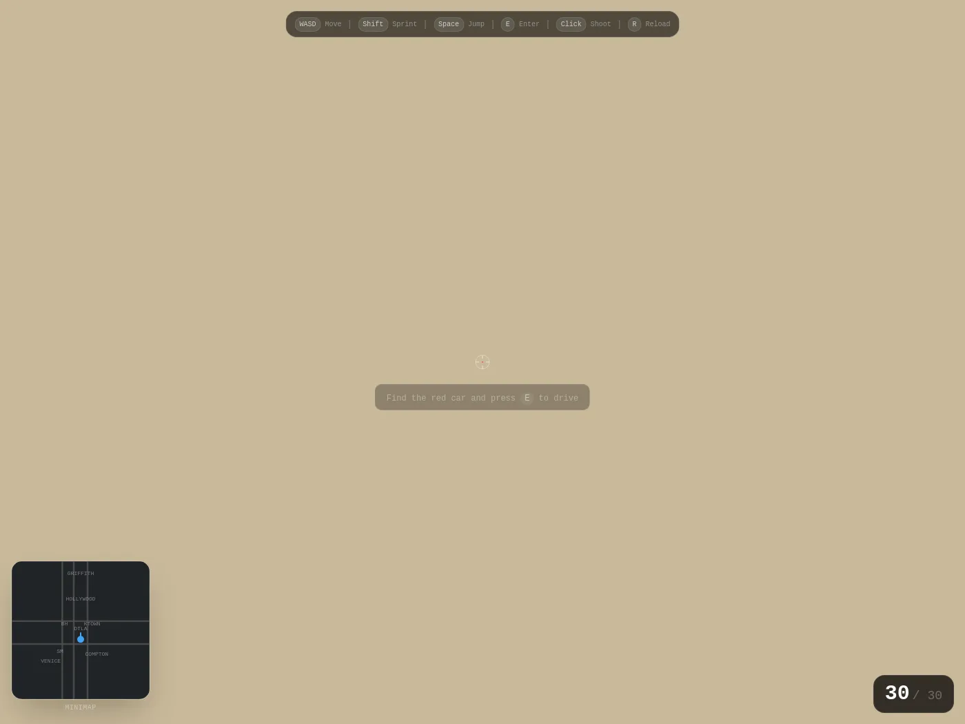 GTA Cityscape Browser Game