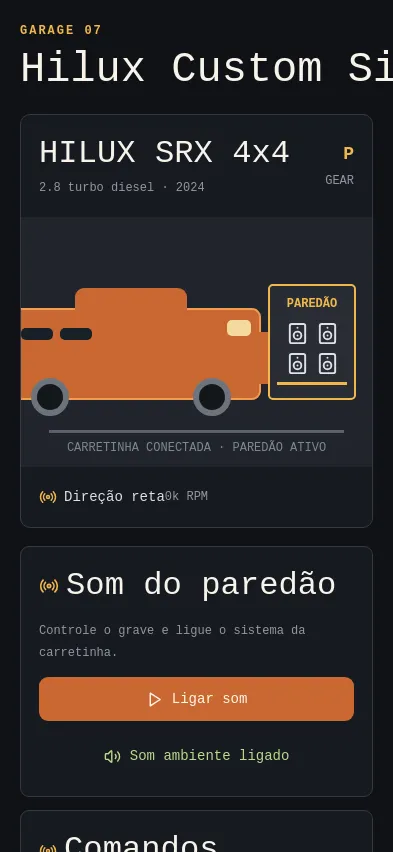 Hilux Custom Simulator