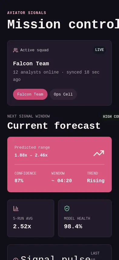 Aviator Signal Predictor