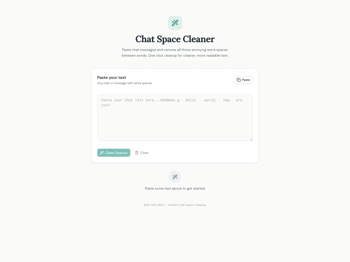 Chat Space Cleaner