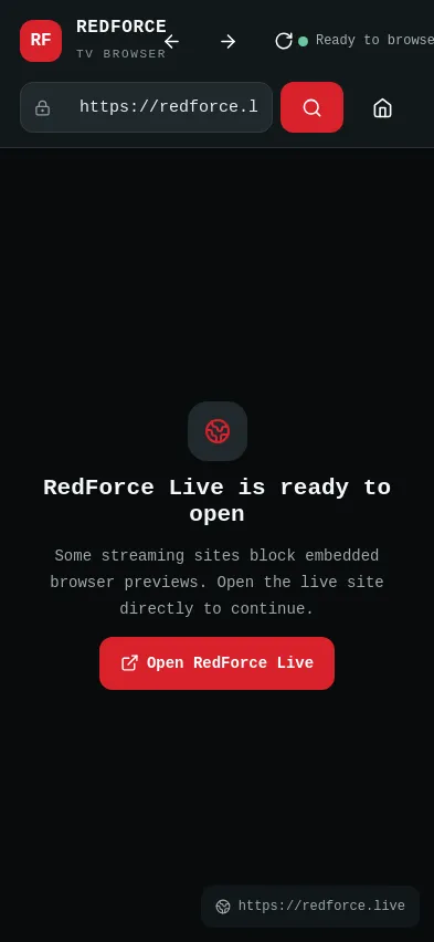 RedForce TV Browser