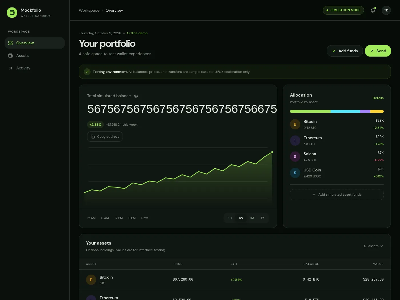 Crypto Wallet Simulator